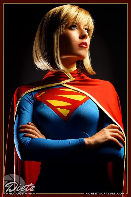 Scruffy Rebel in her Supergirl costume - Superheroine Blog